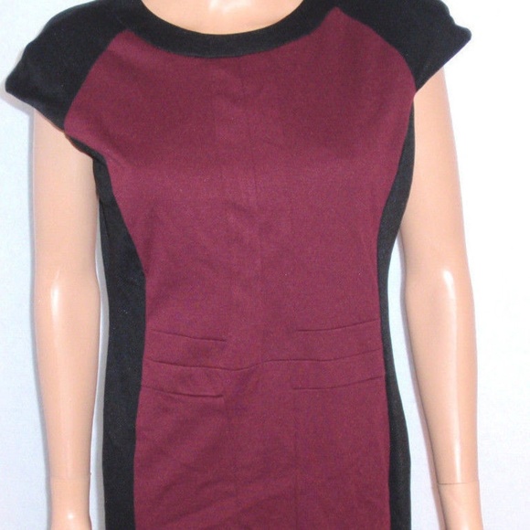 Elementz | Dresses | Elementz Cap Sleeve Colorblock Ponte Dress Sheath ...